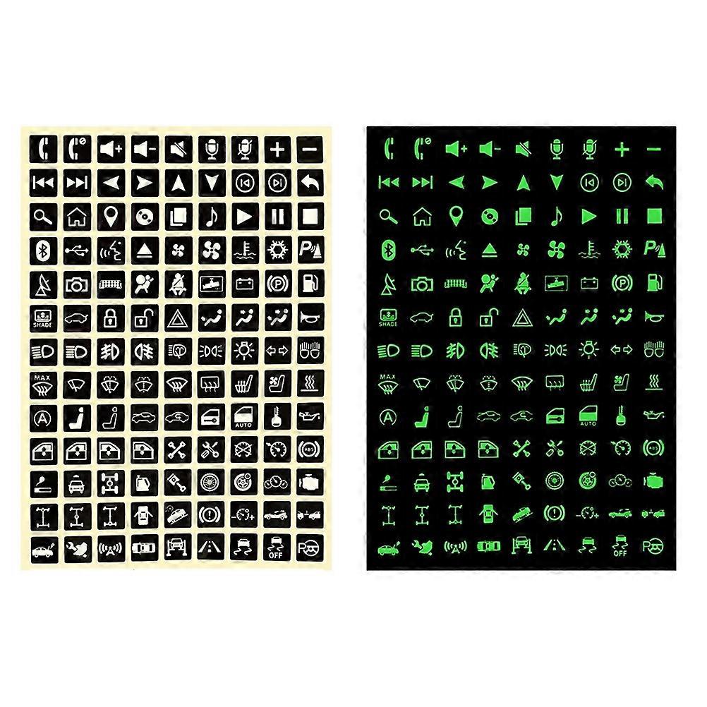 Multifunction Button Stickers Car Luminous Sticker Car Light Stickers ...