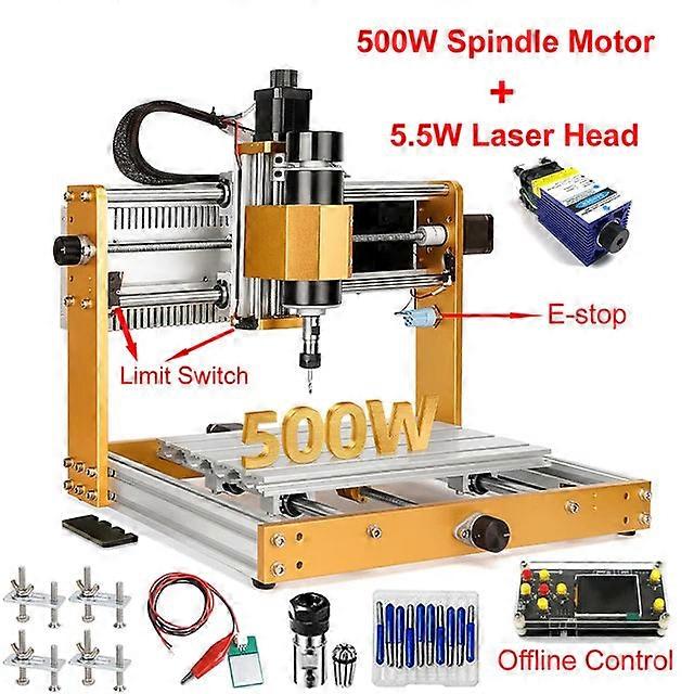 Mini Router Pro Aluminum Frame Cnc 3018 Plus Upgrade Kit Nema17 Stepper ...