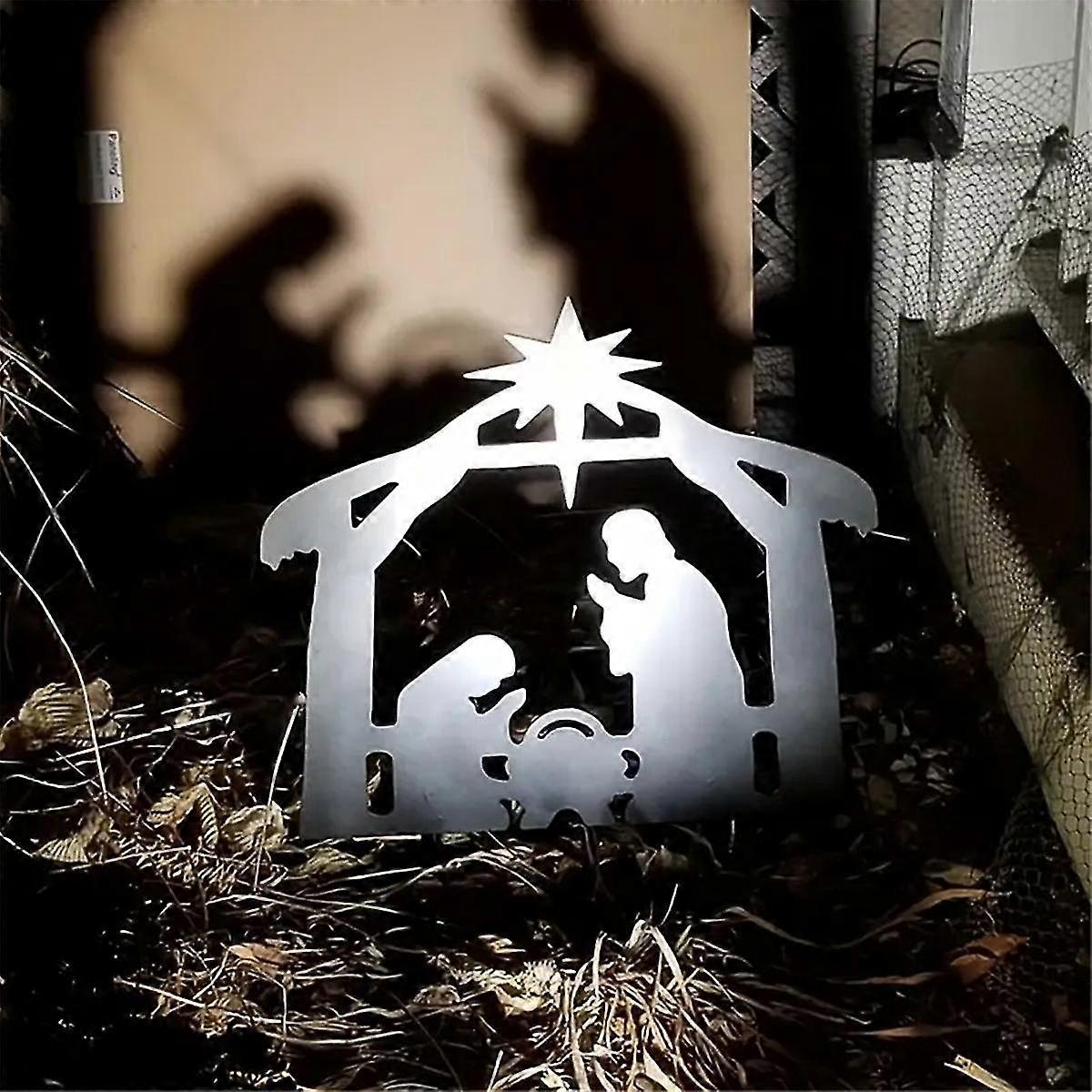 Nativity Scene Silhouette Nativity Figurines Set Christmas Nativity ...