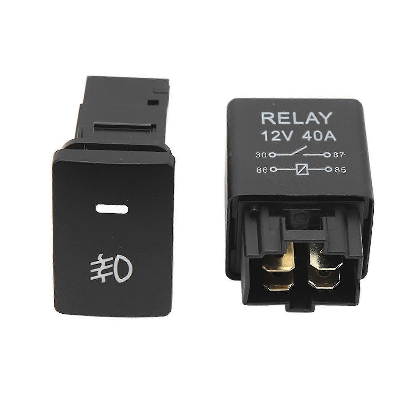 1pair Fog Lights Kit 81481 02340 Front Bumper Fog Lamp With Chrome ...