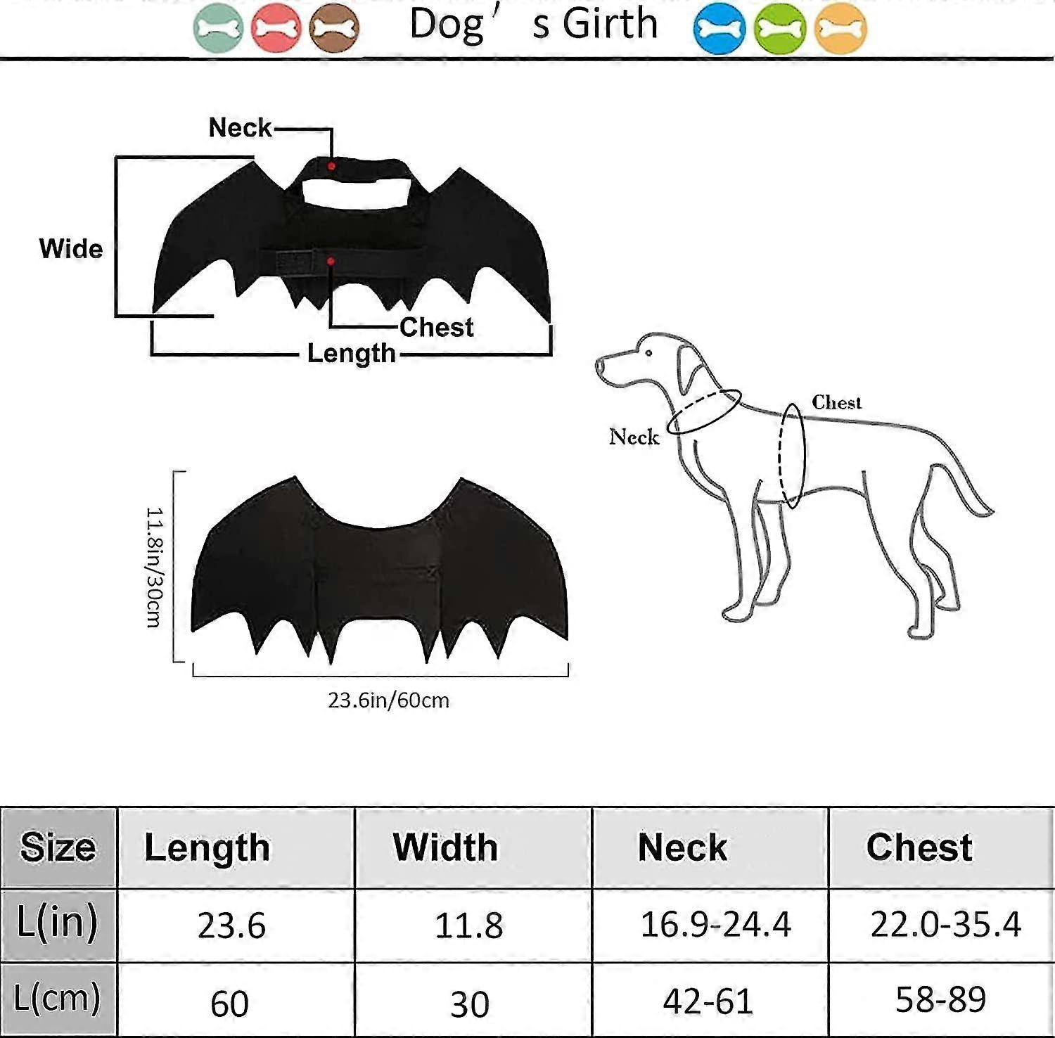 Dog Bat Wings, Dog Halloween Costume, Large Dog Costume, Dog Bat ...