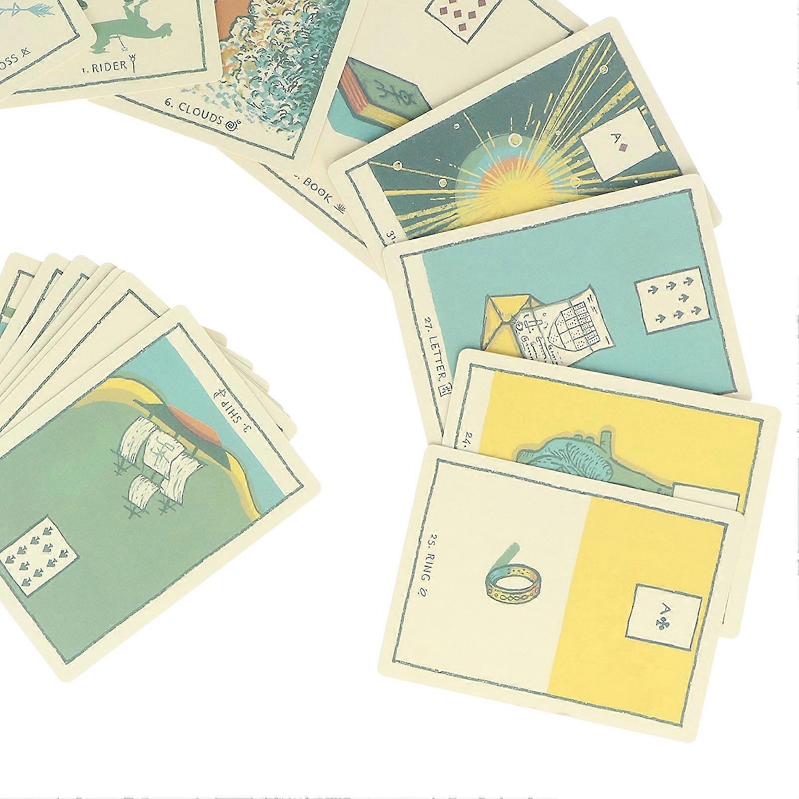 Green Glyphs Lenormand Oracle Cards Divination Fate Forecasting Cards ...