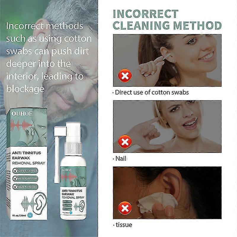 Tinnitus Relief Spray Ear Ringing Relief Hearing Protection -30 Ml ...