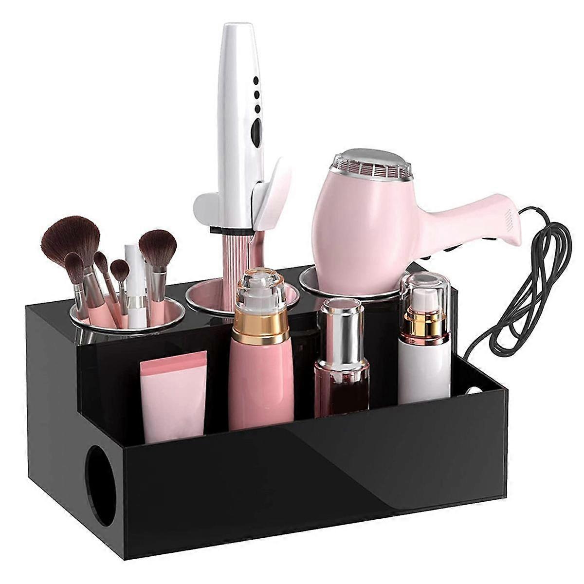Hair Tool Organizer Acrylic Countertop Hair Dryer and Styling Holder ...