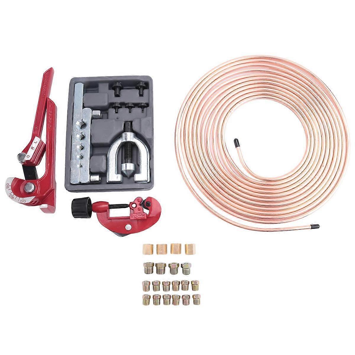 1/4 Brake Line - Brake Tubing Kit 25 Ft. with 16 Inverted Flare ...