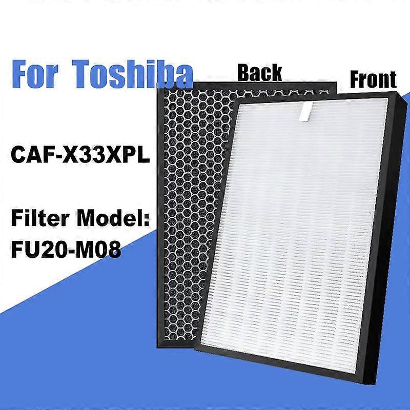FU20-M08 (CAF-H20) Hepa Combined Activated Carbon Filter for Toshiba Air Purifier CAF-X33XPL CAF ...