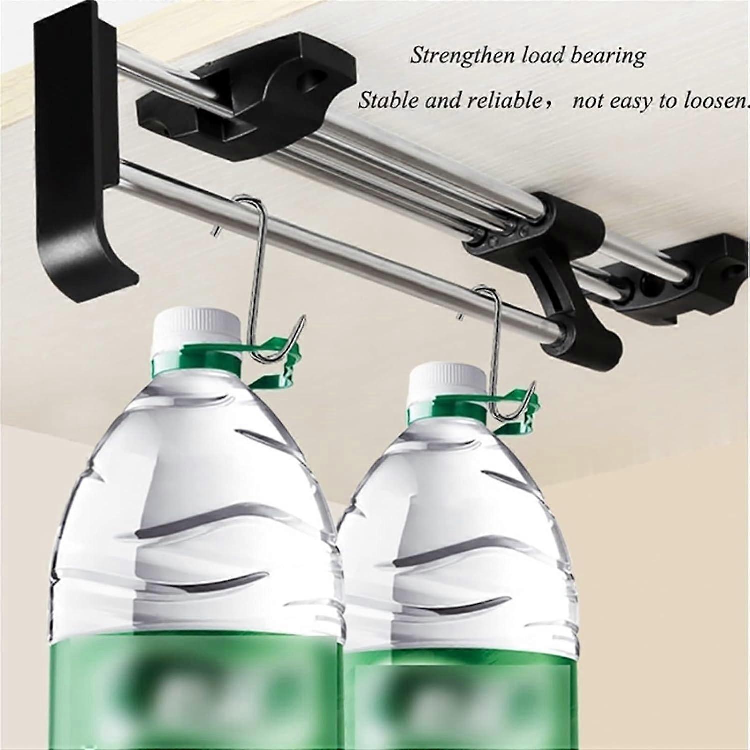 Extendable Pull Out Closet Rod - Wardrobe Pull-Out Trousers Rack, Pull ...