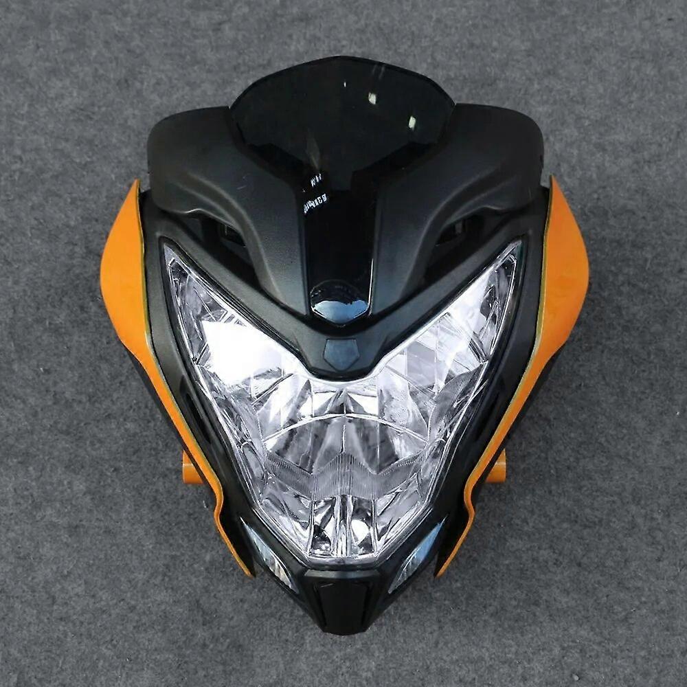 For BAJAJ PULSAR 150 200 Motorcycle Headlight Assembly Headlamp With Fairing Black Yellow Red ...