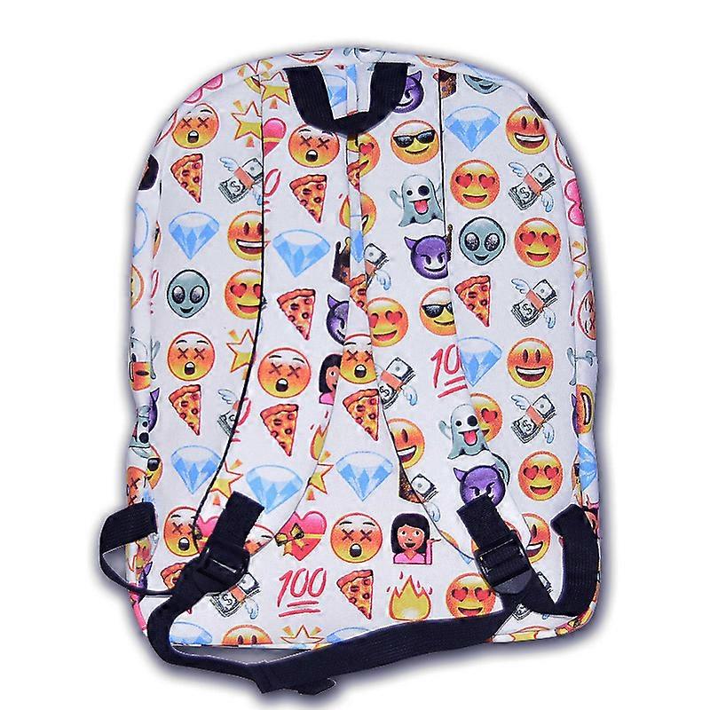 Smiley face emoticon backpack primary and middle school students ...