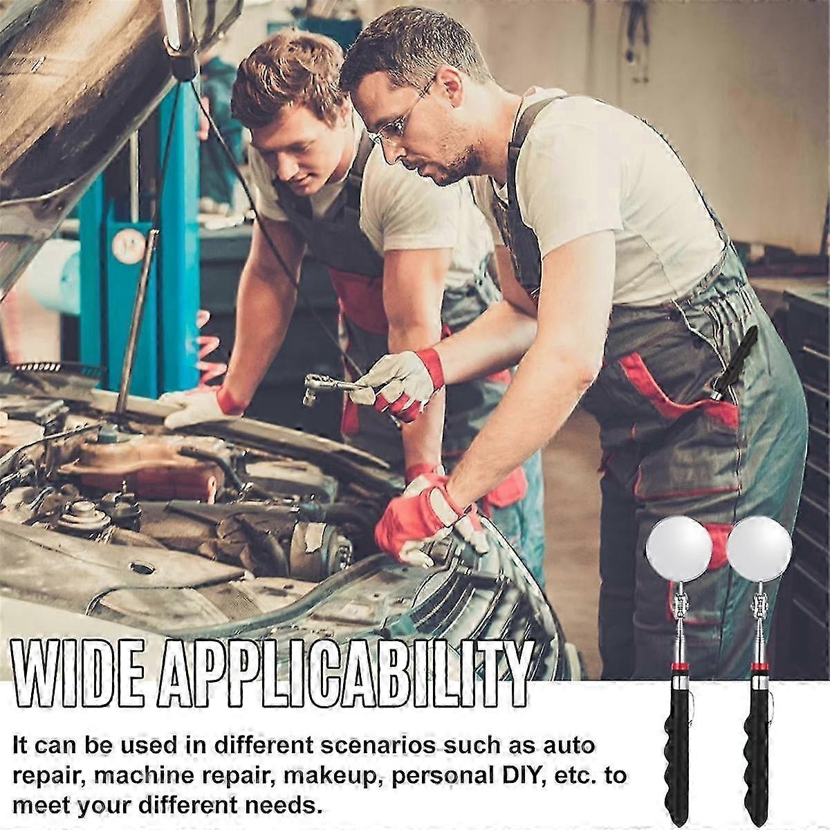 Telescopic Inspectionmirror, 30-Inch Mechanicalmirror Tool, Retractable ...