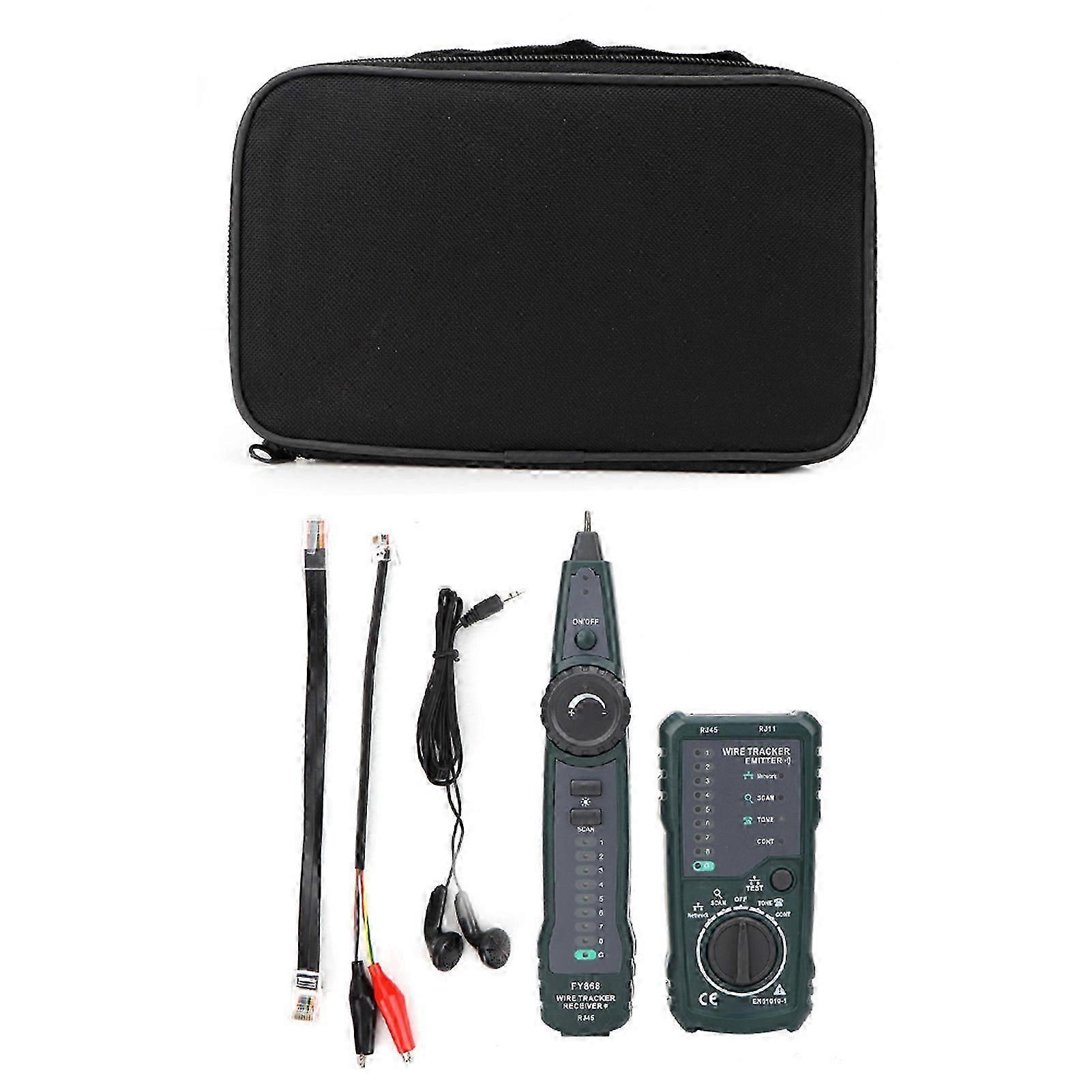 FY868 Telephone Network Cable Tester RJ45 RJ11 Lan Wire Tracker Kit ...