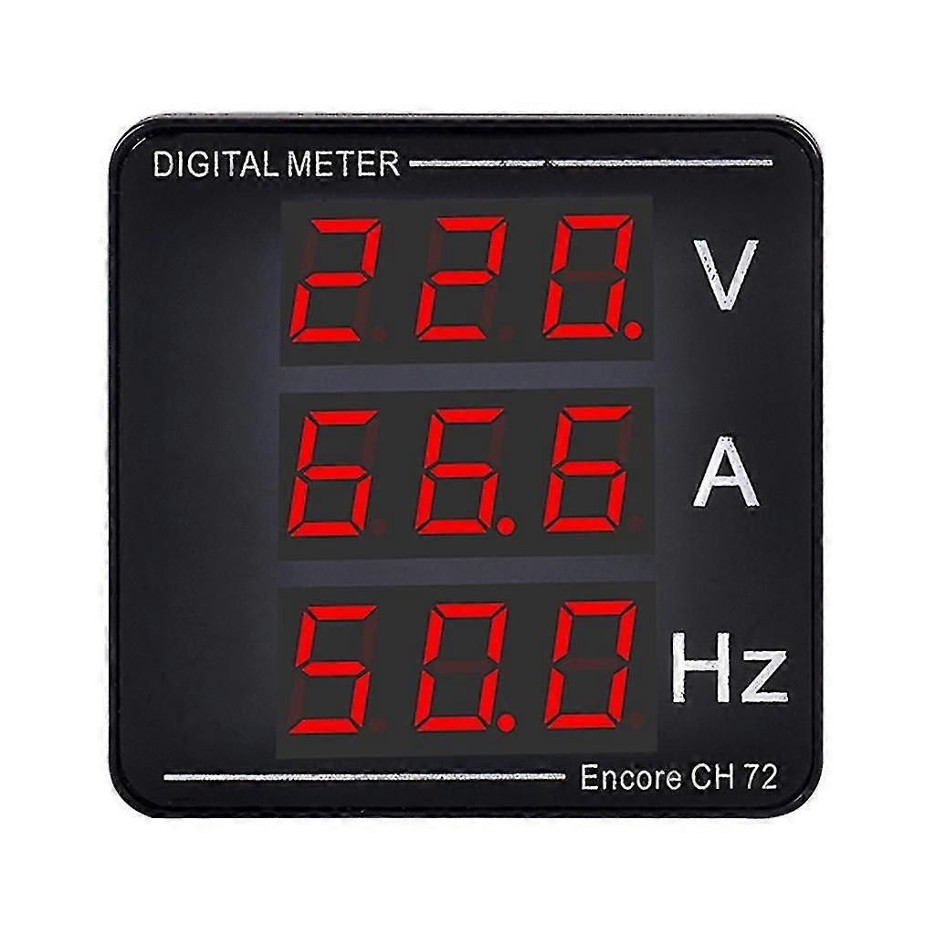 Digital Voltage Current Frequency Meter Panel Voltmeter Ammeter Led ...