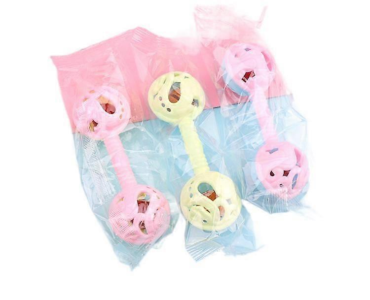 Double-headed hand rattle soothes the hand toy baby loves the ...