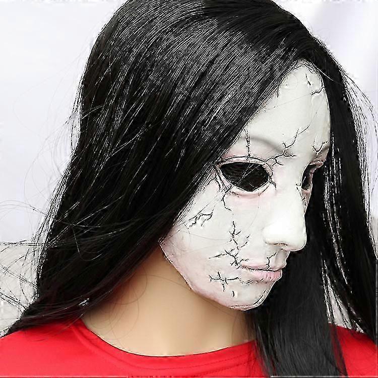 Halloween Woman Ghost Mask Haunted House Escape Room Skeleton Female ...