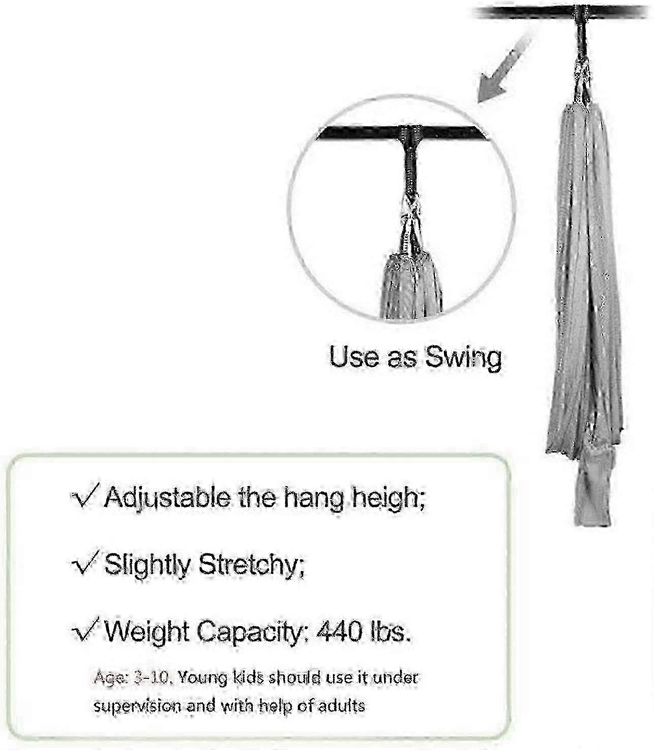 Sensory Swing For Kids Adults Indoor Therapy Swing For Autism Adhd ...