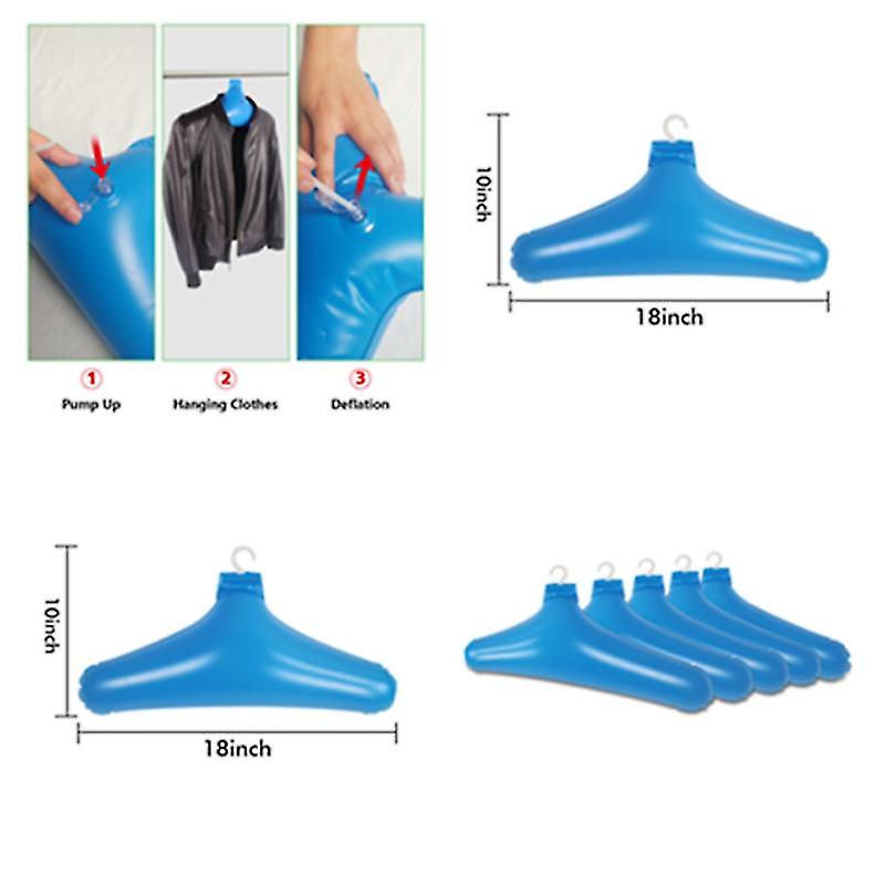 5 Pack Inflatable Clothes Hanger Foldable Travel Portable | Fruugo UK