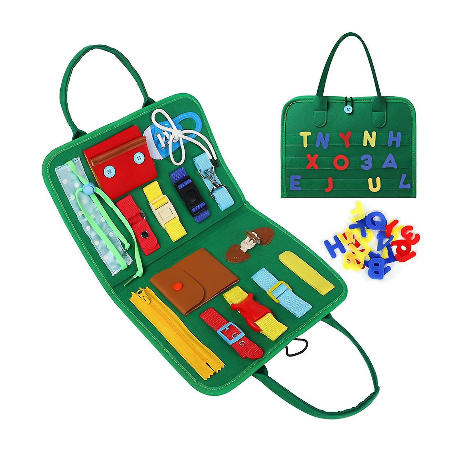 Toddler Busy Board Sensory Toy Basic Skills Activity Boards Removable ...