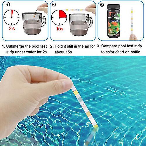 7 In 1 Ph Test Fish Tank Water Tropical Aquarium Pond Water Test Strips ...