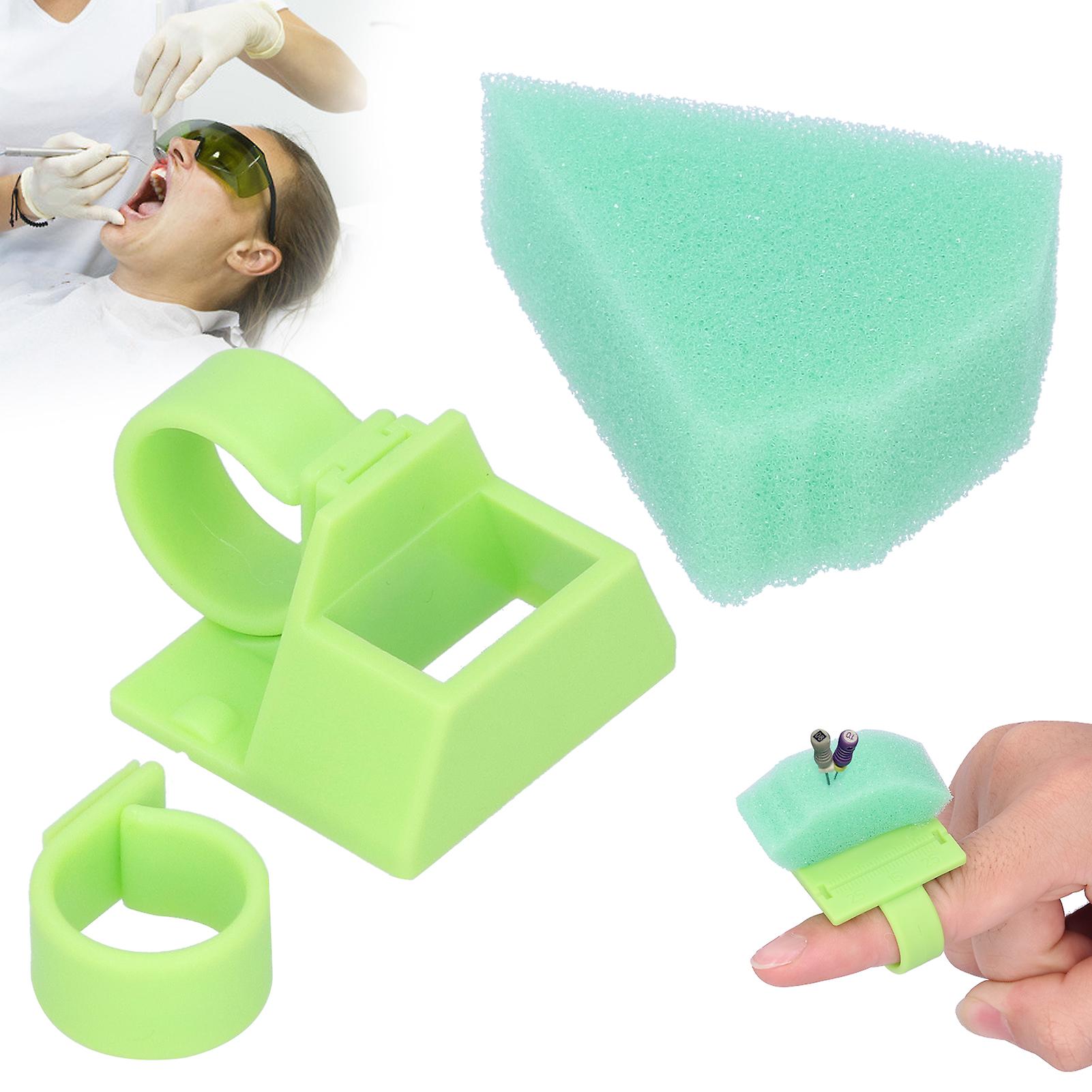 Dental Endo Ruler Sponge Finger Rings Endo File Clean Finger Standard ...