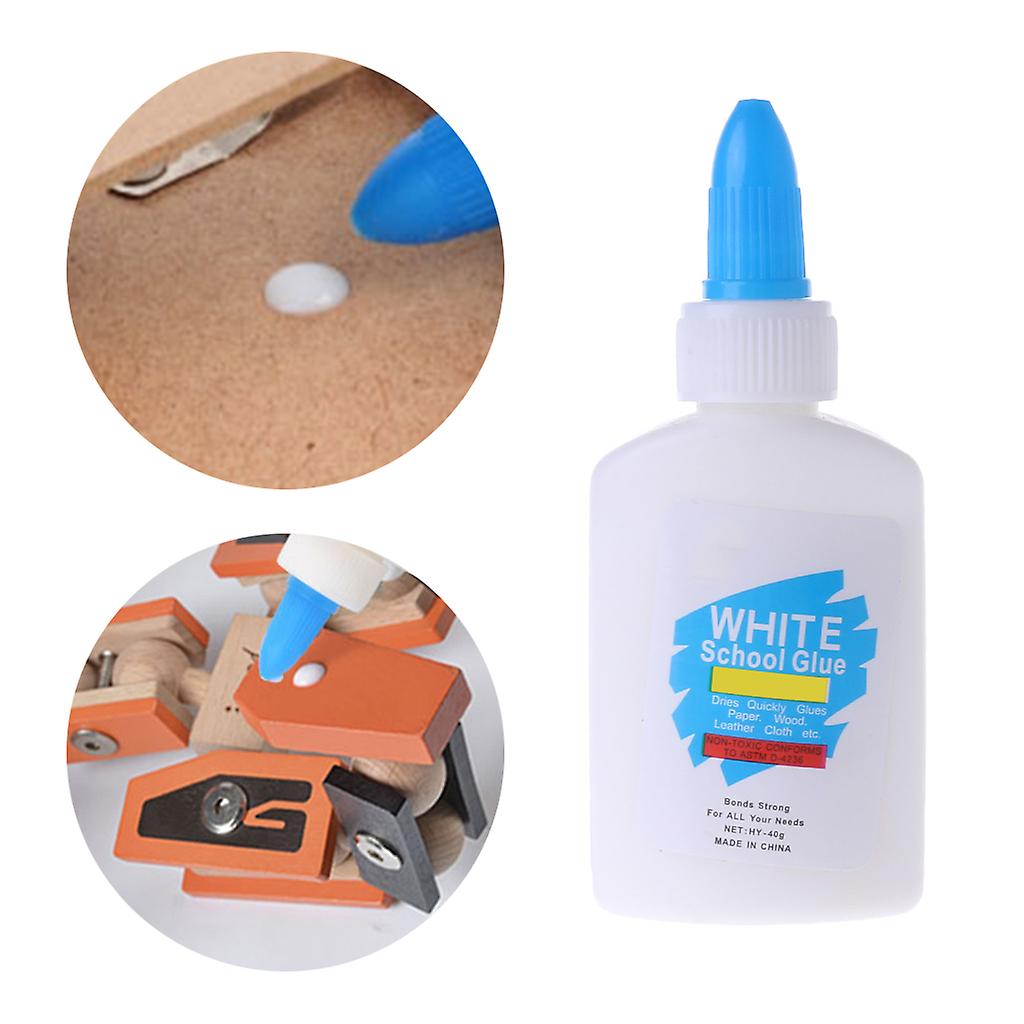 White Glue Liquid Washable Sticker Super Strong Bond Paper Craft School ...