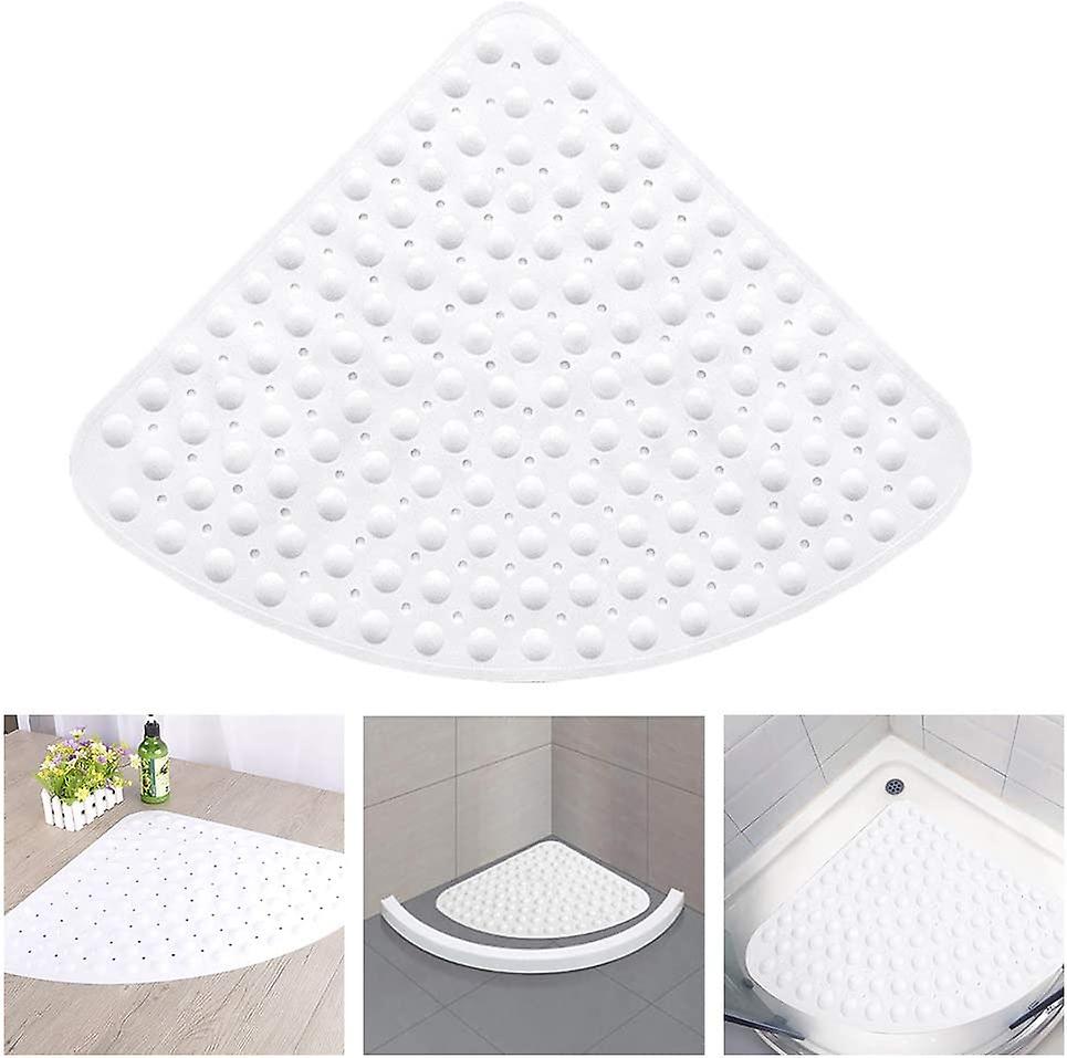 Shower Mat Bath Mat Circle Bath Mats Triangle Massage with Drain Hole ...
