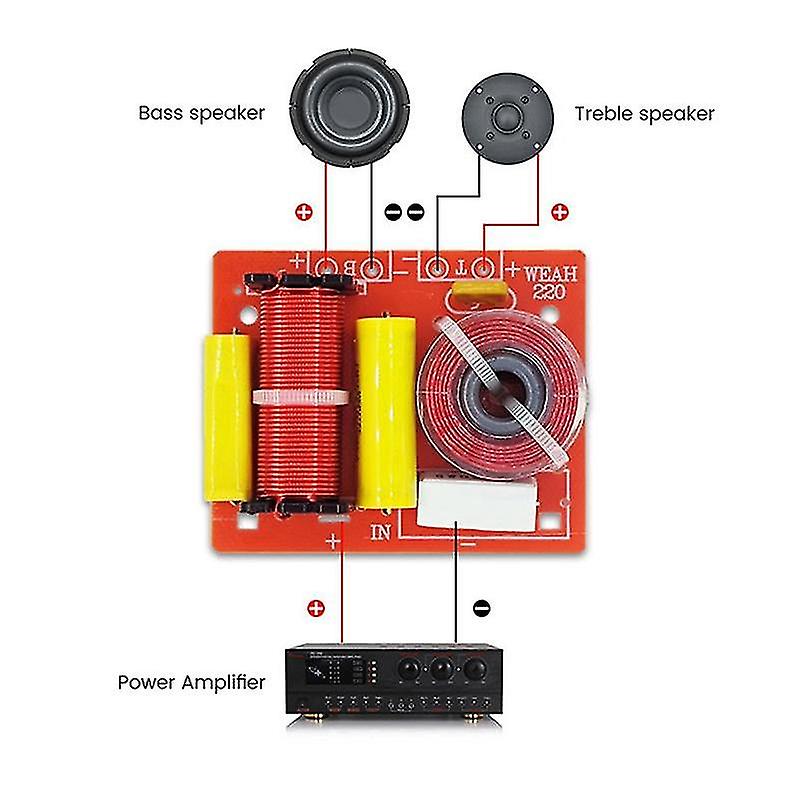 Speaker 2 Way Audio Board Frequency Divider Treble Bass 2 Unit ...