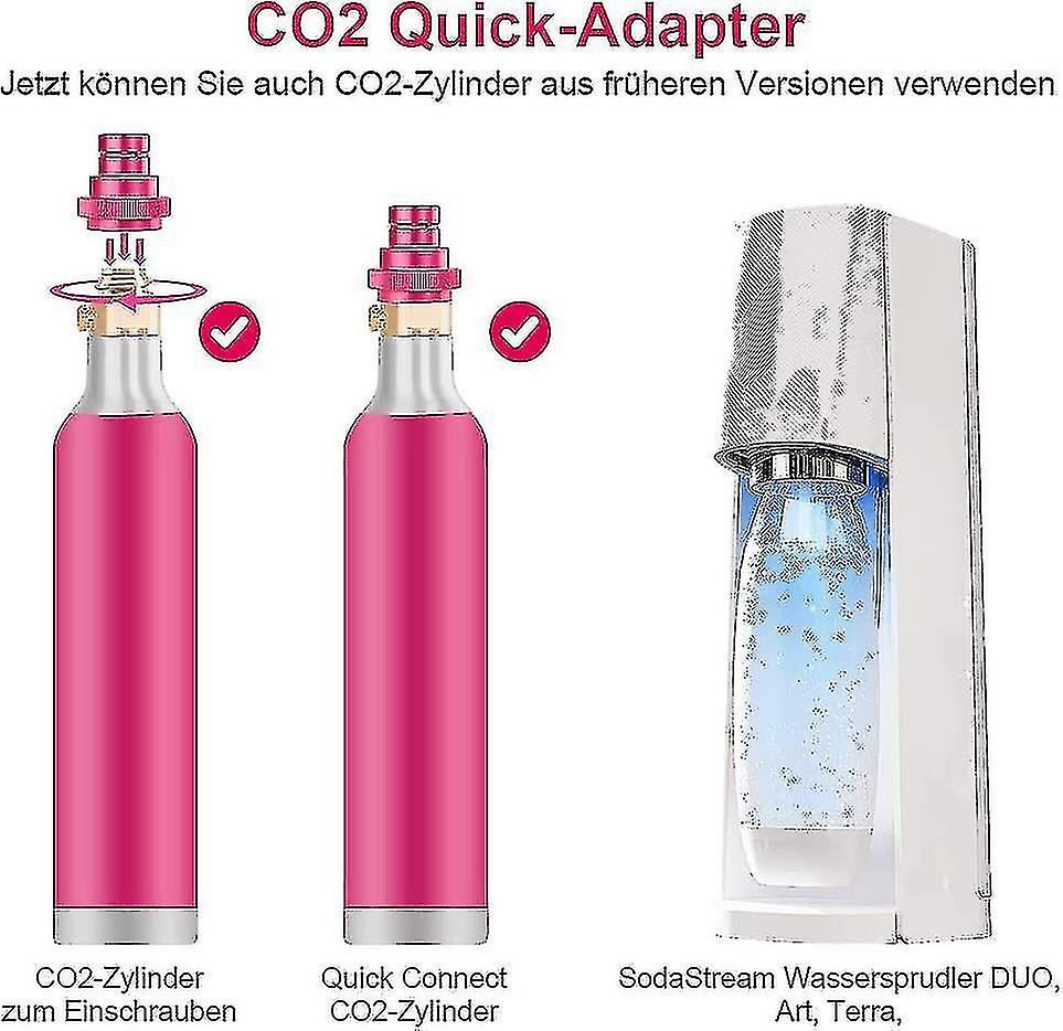 Quick Connect Co2 Adapter Compatible Sodastream Water Sprinkler Duo Art ...