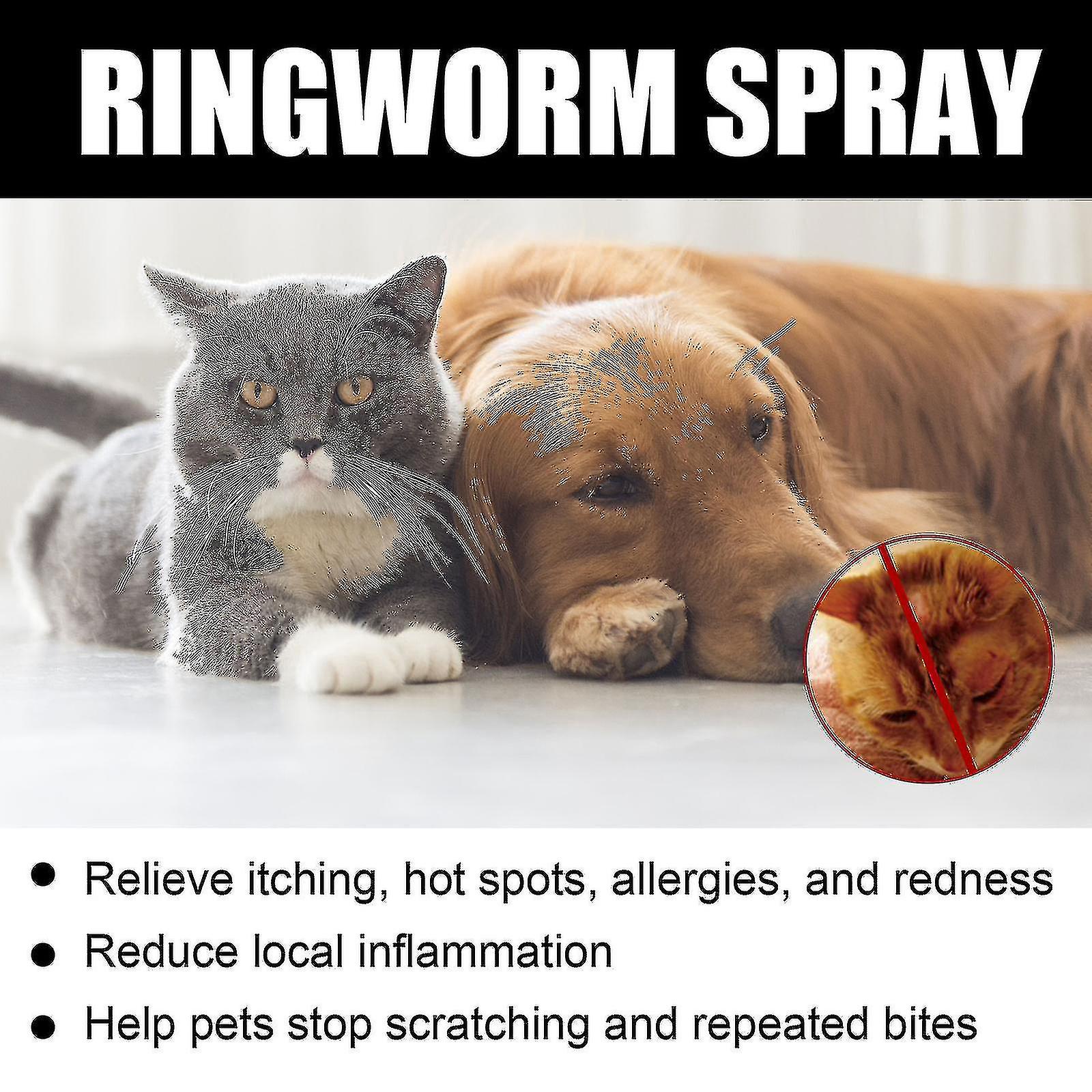 1-3pcs/Psoriasis Itch Relief Spray For Cats Dogs, Cat Ringworm Spray ...