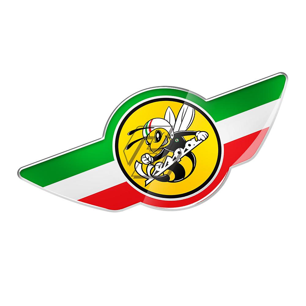 For Piaggio Vespa Sticker 3d Motorcycle Decal Italy Flag Bee Wing ...