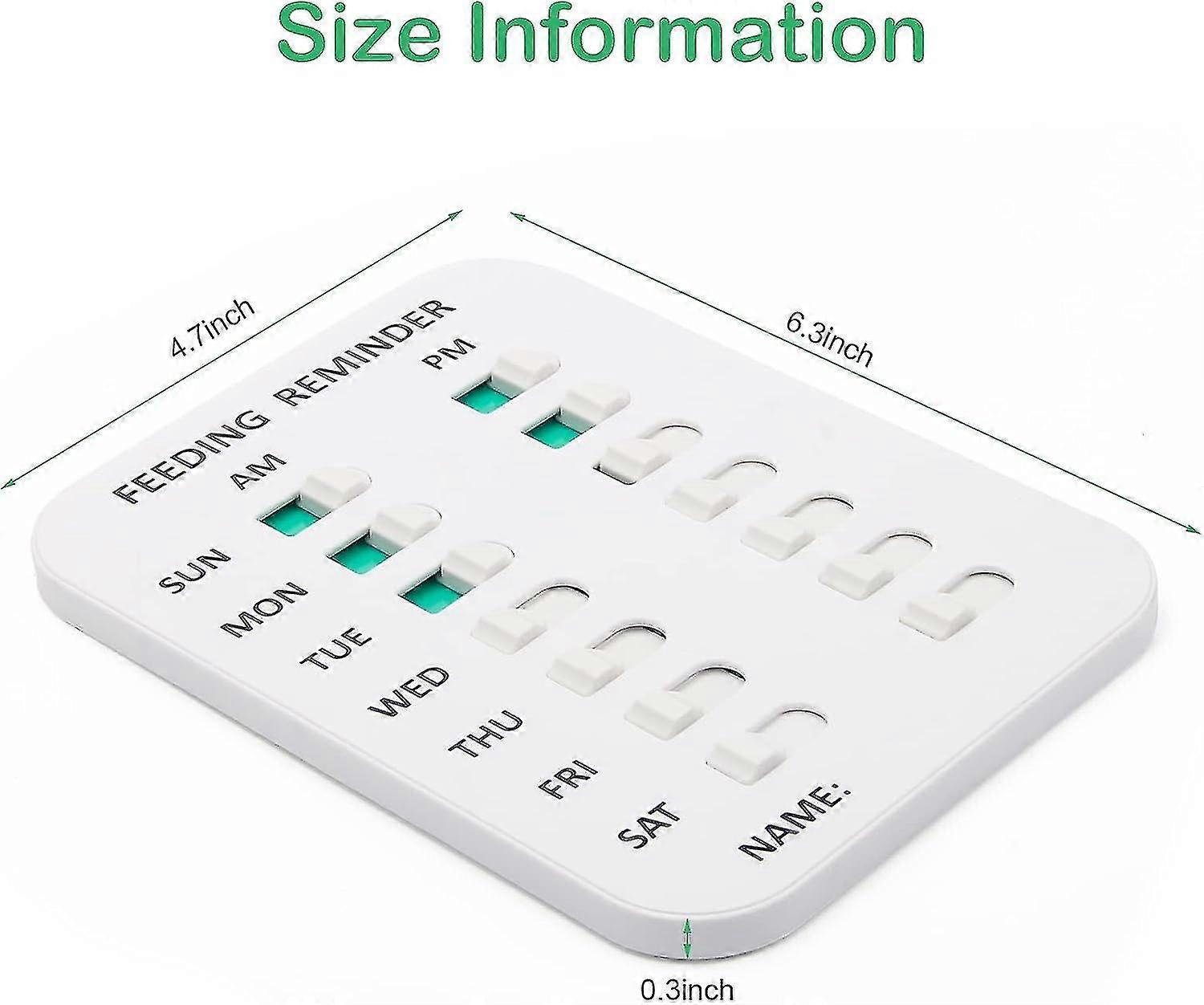 Dog Feeding Reminder, Magnetic Reminder Sticker Sign, Am/pm Daily ...