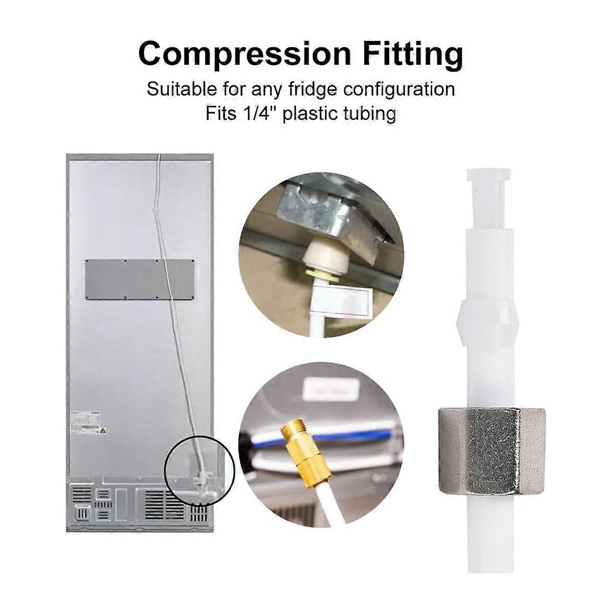 Refrigerator Water Line Kit Connection and Compression Ice Maker ...