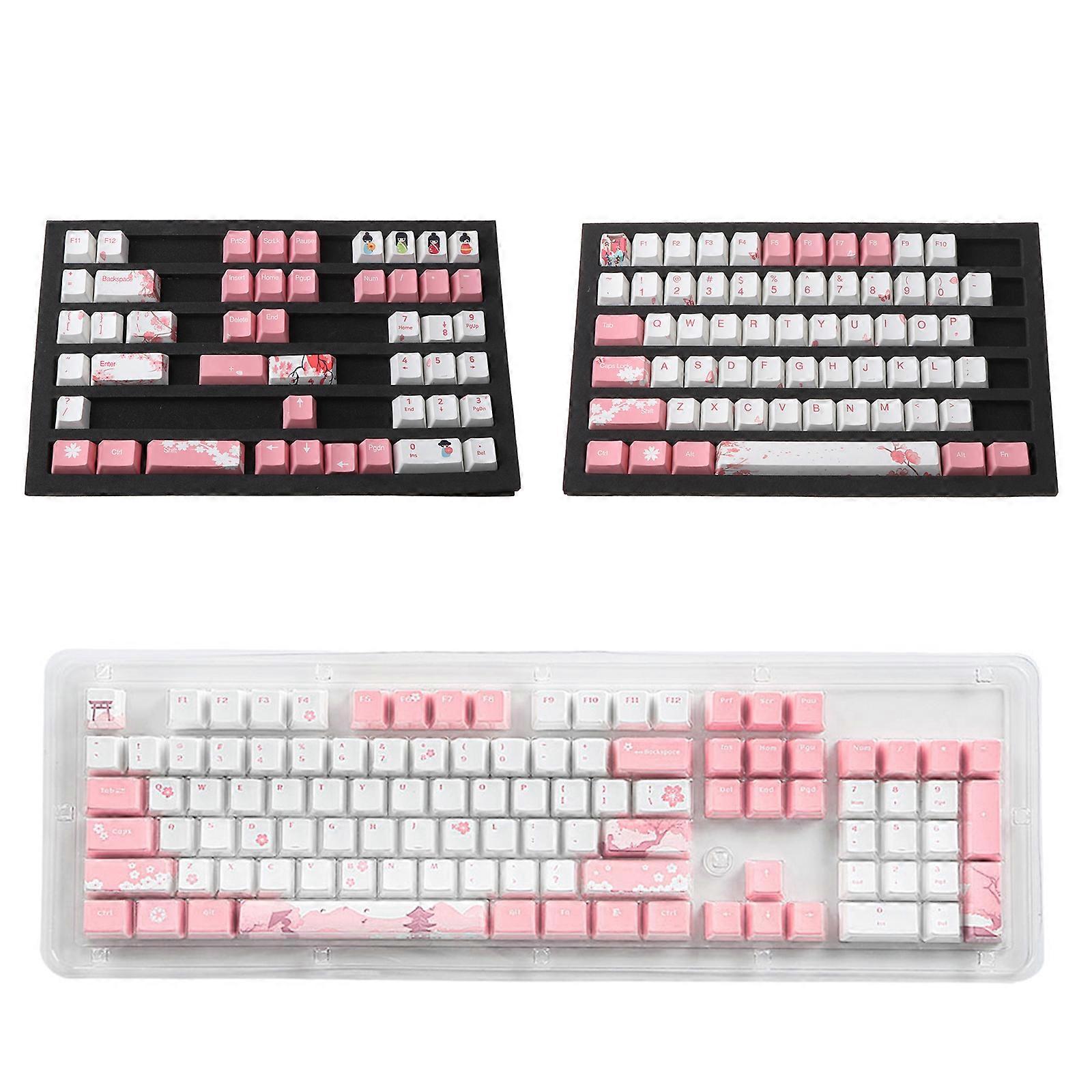 104 OEM PBT Keycaps Full Set Mechanical Keyboard Keycaps PBT Dye ...