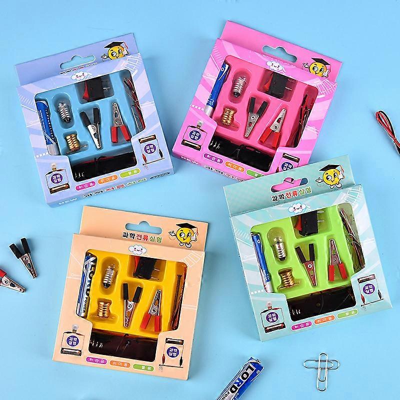 Electric Circuit Kit Kids Student School Science Light Bulbs Toy ...