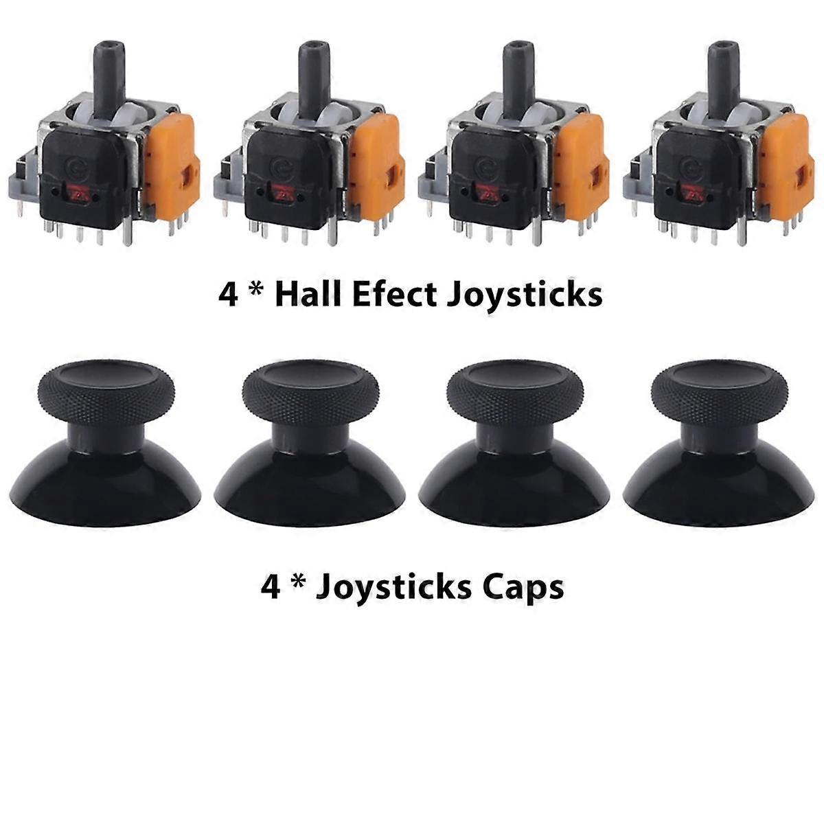Joysticks Replacement for ,4 Pack Hall Effect 3D Analog Sensor ...