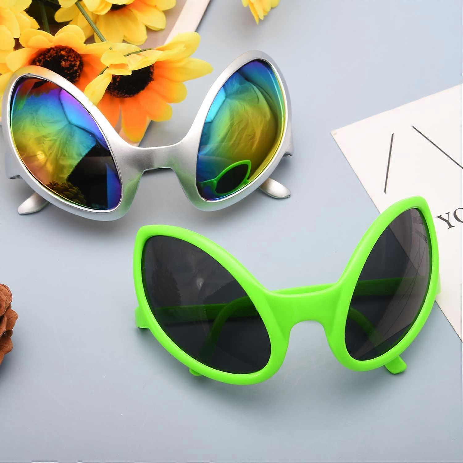 3 Pieces Alien Glasses Alien Costume Sunglasses for Halloween Christmas ...