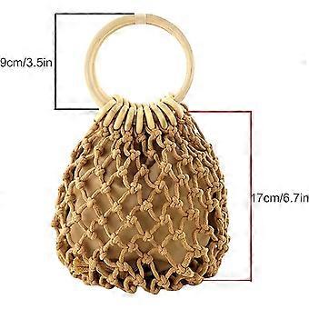 Women Mini Clutch Tote Handbag Top-handle Bucket Drawstring Handbag ...