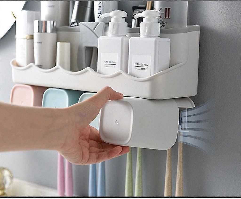 Toothbrush Holders ,Toothbrush Holder Rack Multi-Function Wall ,Hanging ...