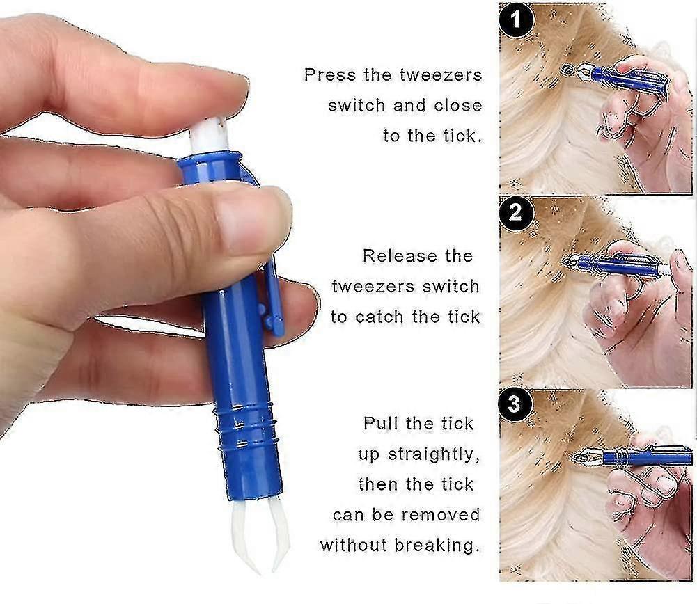 Tick Hook, Tick Puller, Stainless Steel Tick Tweezer, Tick Comb, Remove ...
