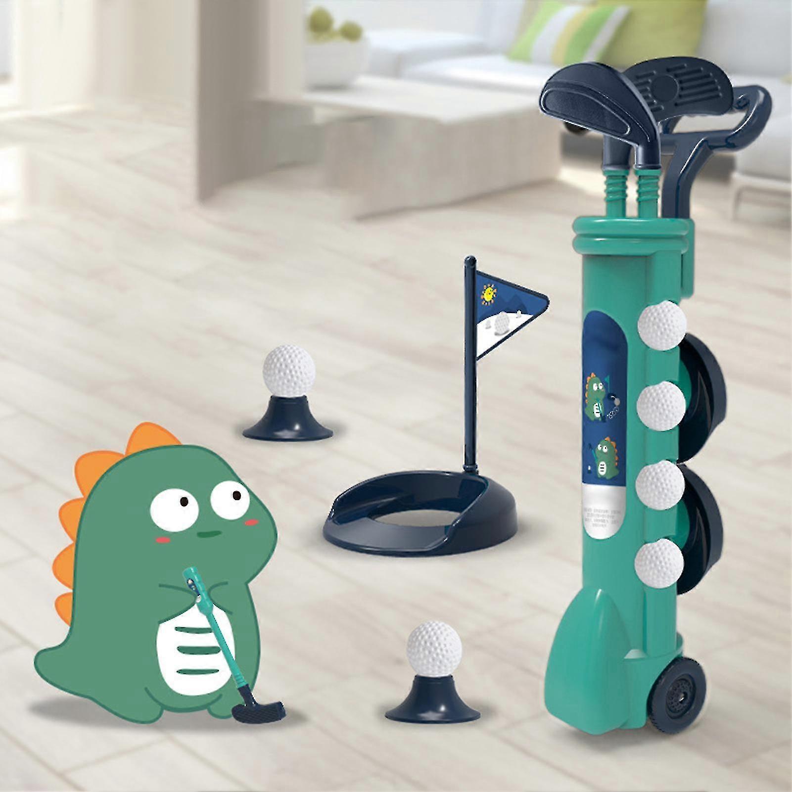 1 Set Kids Golf Toys Game Play Set With Golf Club 4 Balls Flag Practice ...