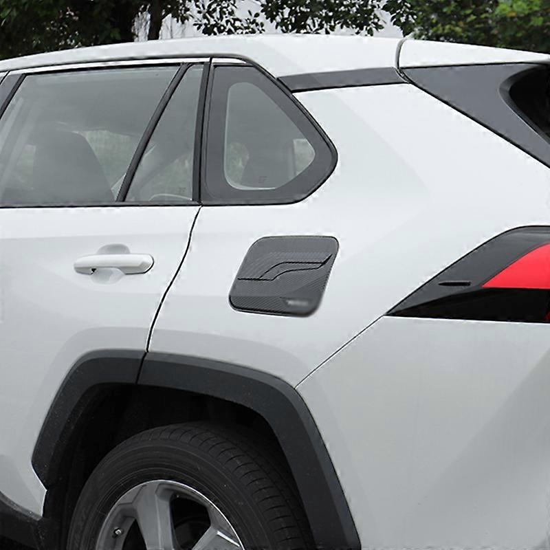 For Toyota RAV4 2020 2021 2022 ABS Carbon Fiber Car Fuel Tank Cover Oil ...