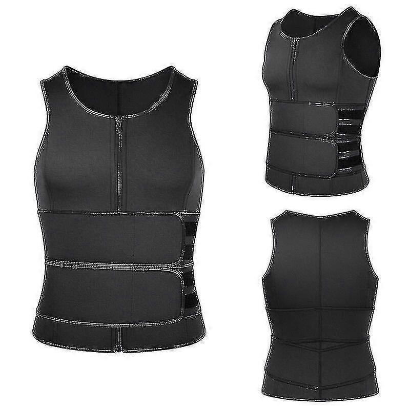 Men's Sport Neoprene Sauna Vest Posture Correct & Back Support | Fruugo UK