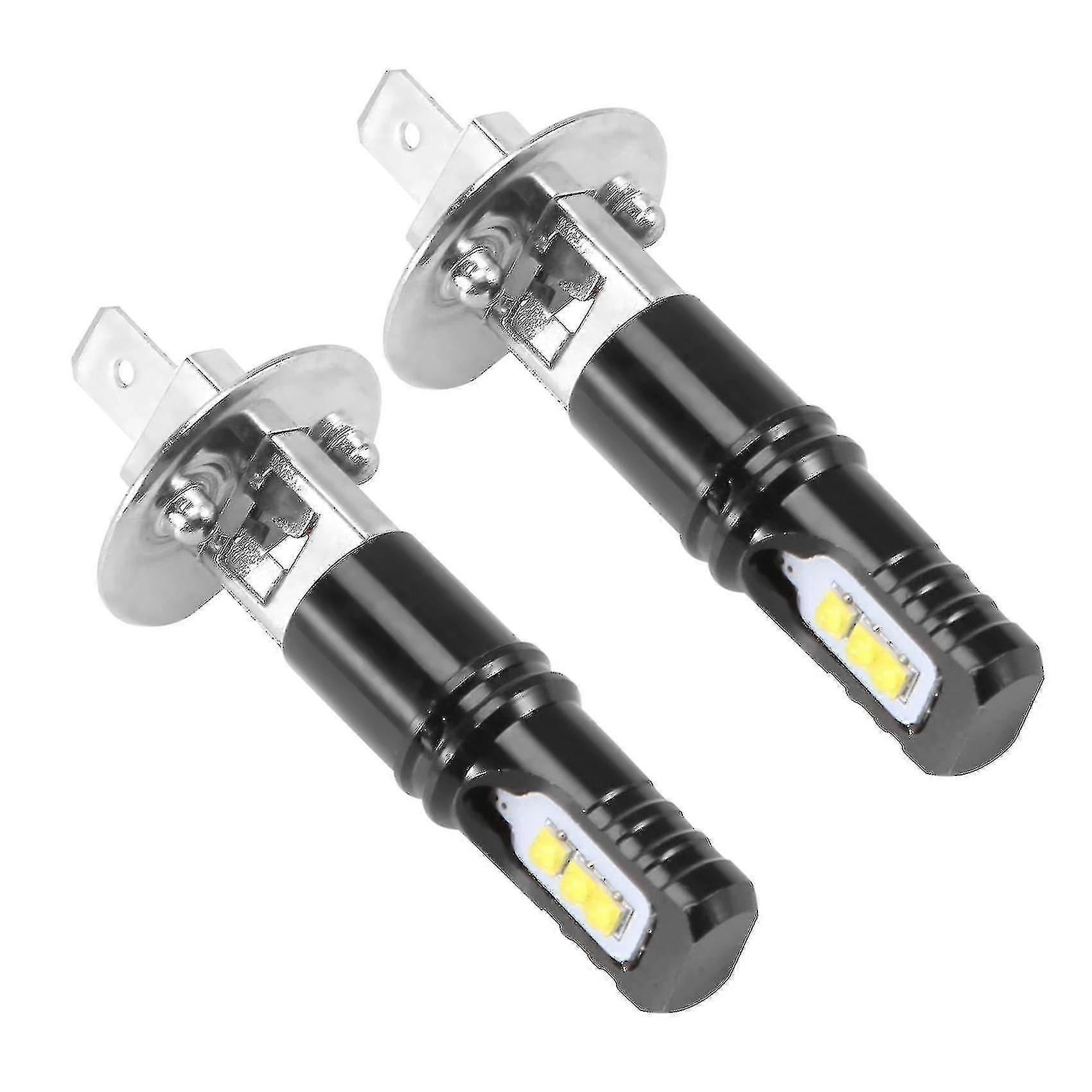 2x H1 6000k Super White 6000lm Drl Led Headlight Bulb Kit High-beam New ...