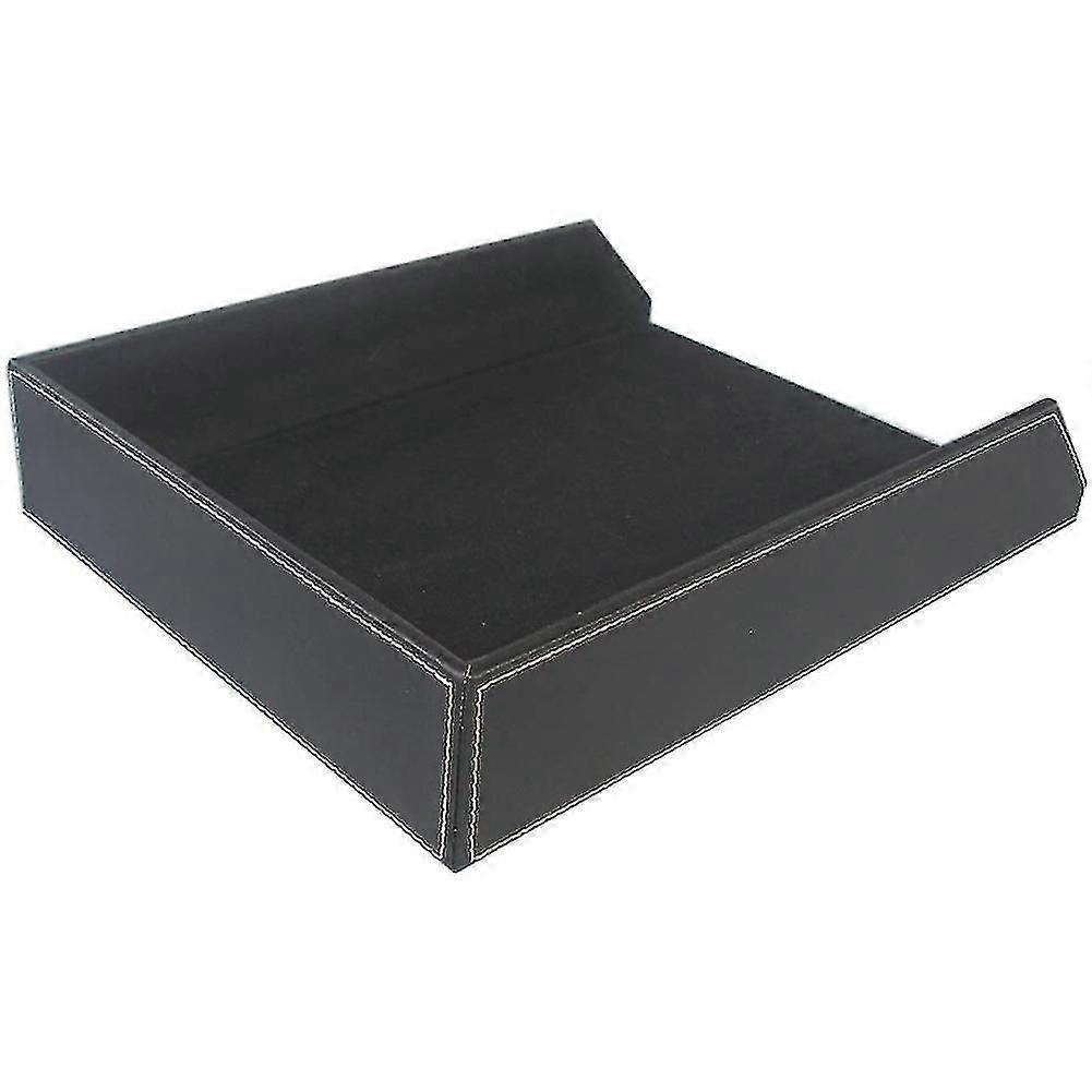 Pu Leather Collection Letter Tray Desk Stackable Office File (black) | Fruugo US
