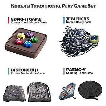 Korean Folk Game Set (korean Traditional Play Game)- Jebi Chagi, Gong ...