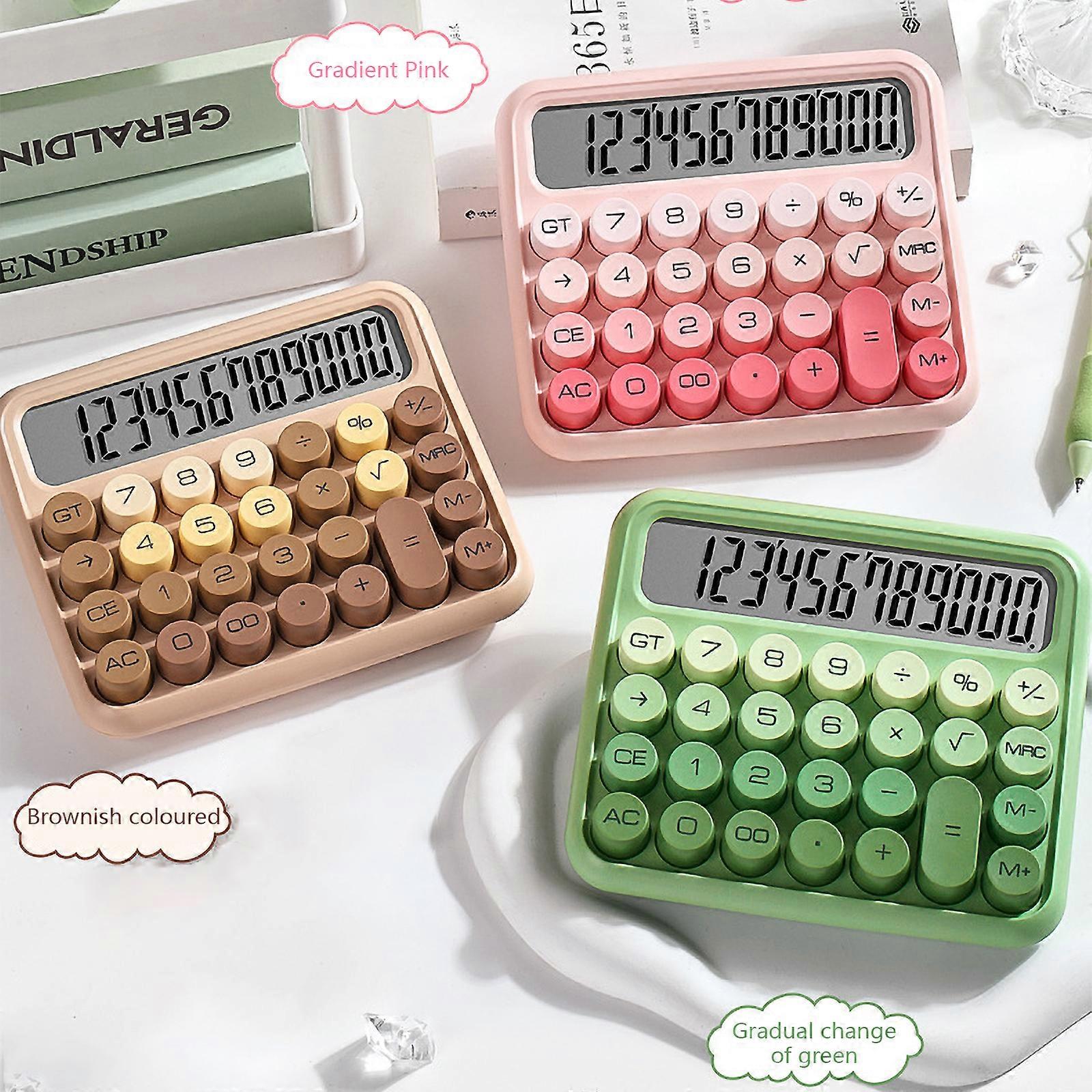 Colorful Desk Calculator With 12Digit LCD Display,Large Round Button ...