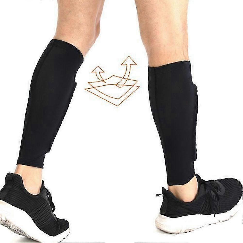 Leg Sleeves Shin Guards Shockproof Honeycomb Nylon Support Sock Shin ...