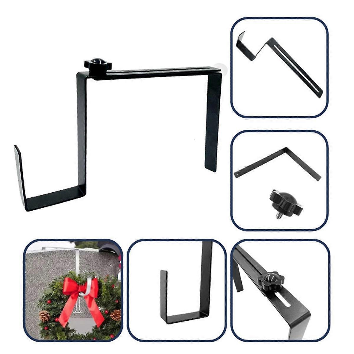 Headstone Wreath Hanger, Adjustable Length Cemetery Tombstone Wreath ...