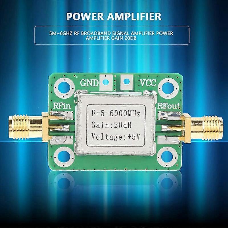 RF Power Amplifier with Shielding Shell 5M-6GHz Broadband 20DB High ...