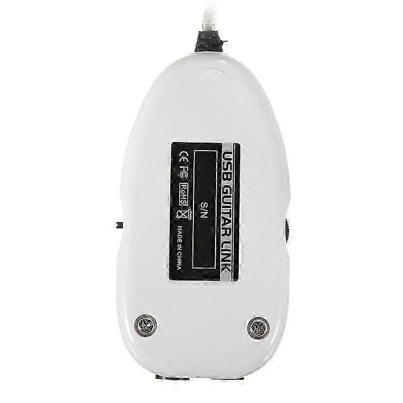 6.3mm Jack to USB Guitar Link Cable Adapter Guitar to PC Recording ...