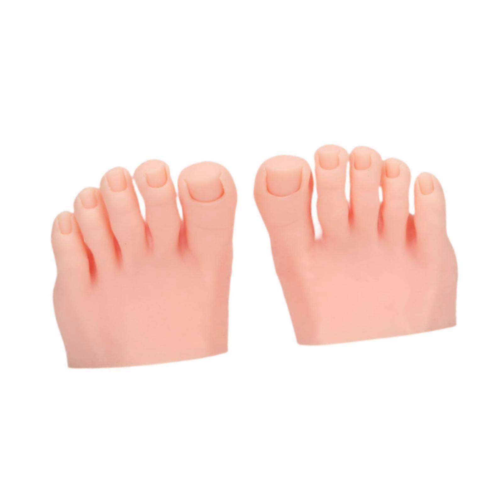 Practice Fake Foot Model with Toes Realistic Reusable Professional ...